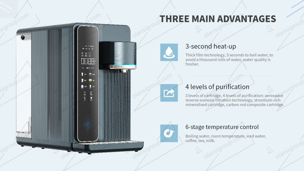 W25C Ice water purifier with separate tank, no waste water circulation ...